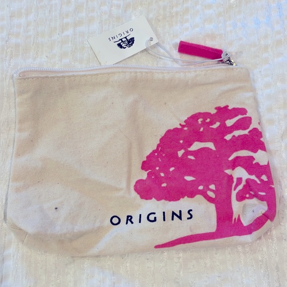 Origins | Bags | Nwt Origins Small Cosmetic Pouch Canvas With Zip Top ...